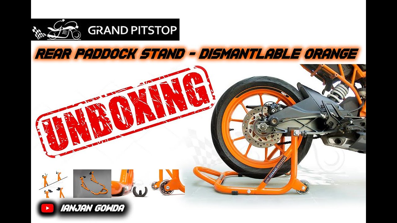 Grand Pitstop | Rear Paddock Stand - Dismantlable Orange | KTM RC 200 / ...