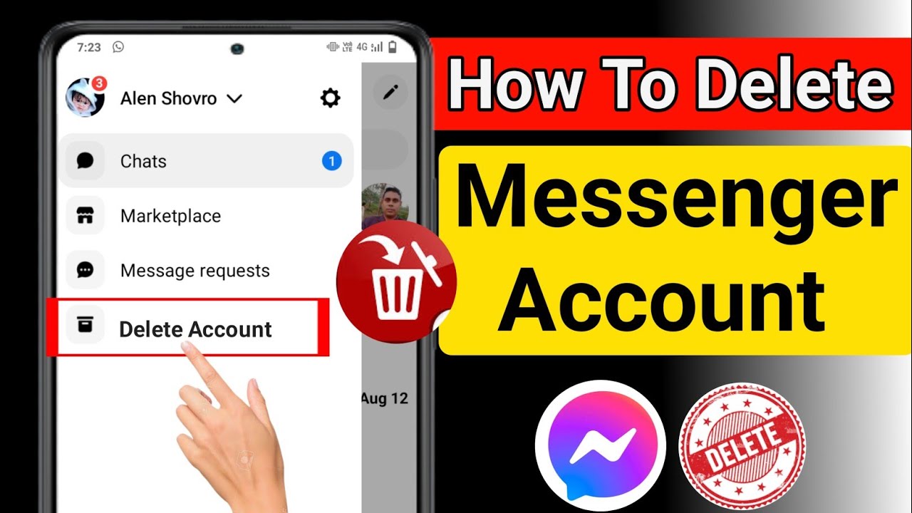 How To Delete Messenger Account (2023) | Delete Messenger Account - YouTube