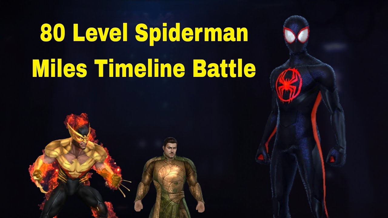 80 Level Complete Spider Man Miles Morales And Timeline Battle Guide ...