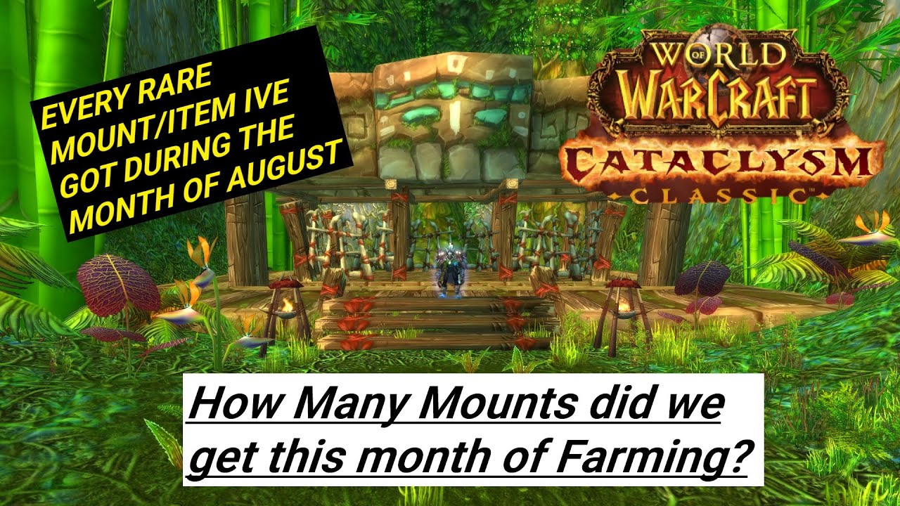 Every Mount & Rare Item ive gotten During The Month of August in ...