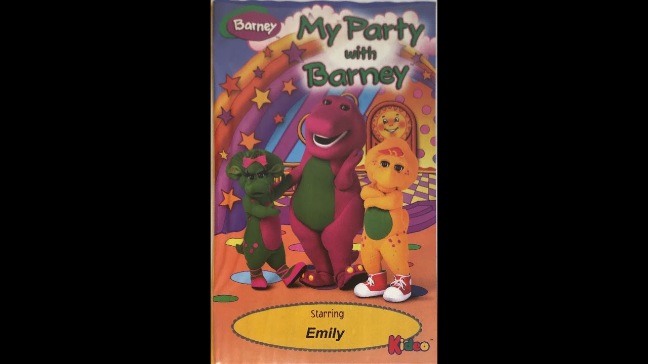 My Party with Barney 1998 VHS Kideo Starring Emily - YouTube