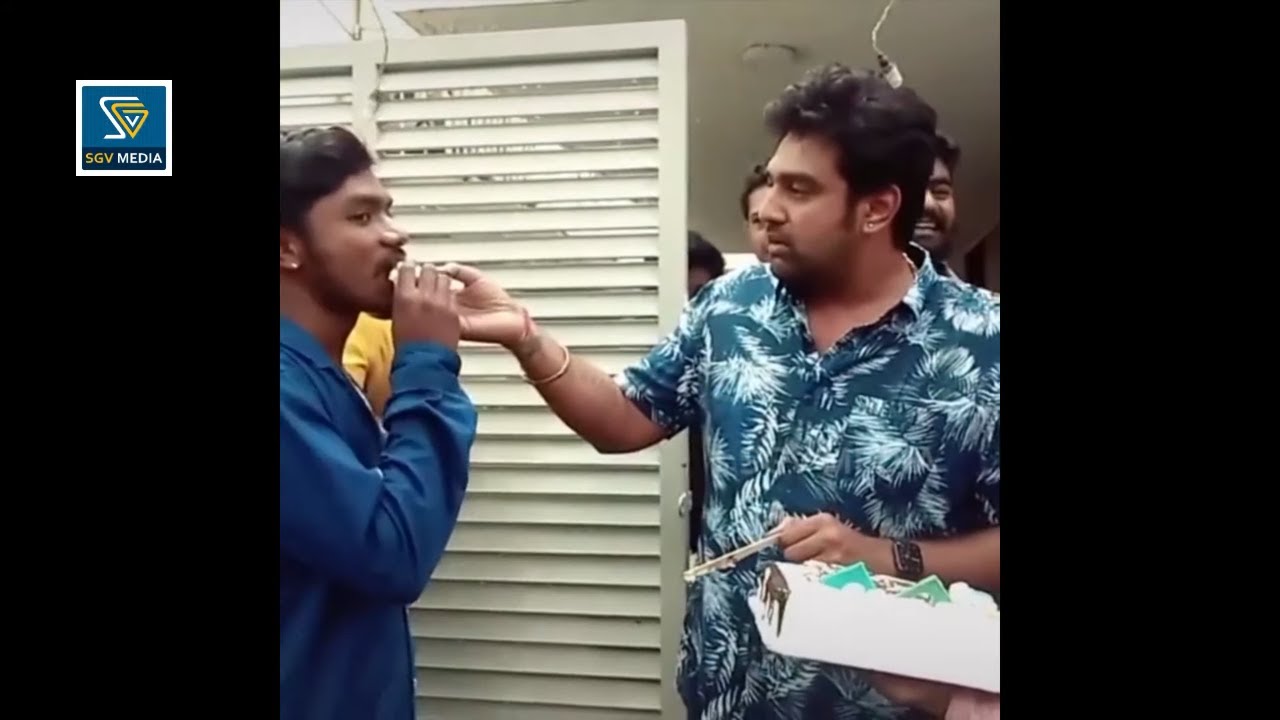 Chiranjeevi Sarja Birthday Celebrated With Fans | Chiru Sarja Video ...