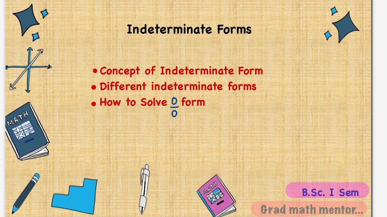 Indeterminate Forms | How to Solve 0/0 form | | Differential Calculus ...