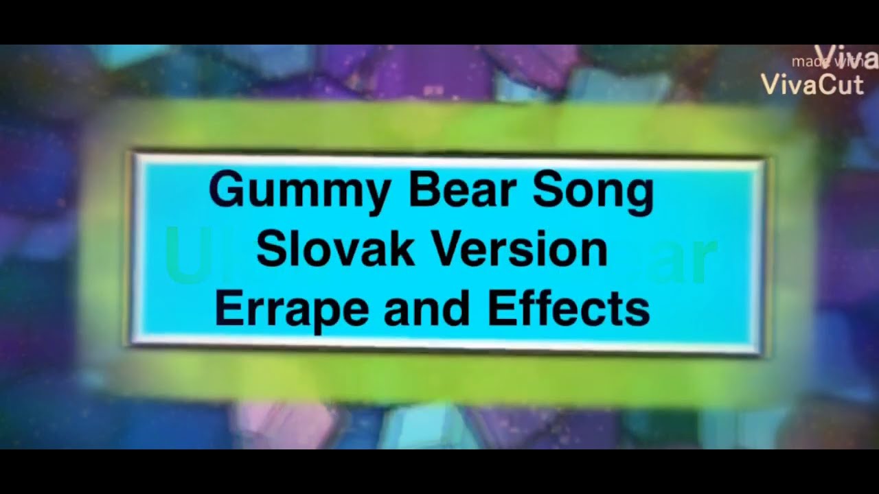 Gumy Macko - Slovak Version - Effects - YouTube