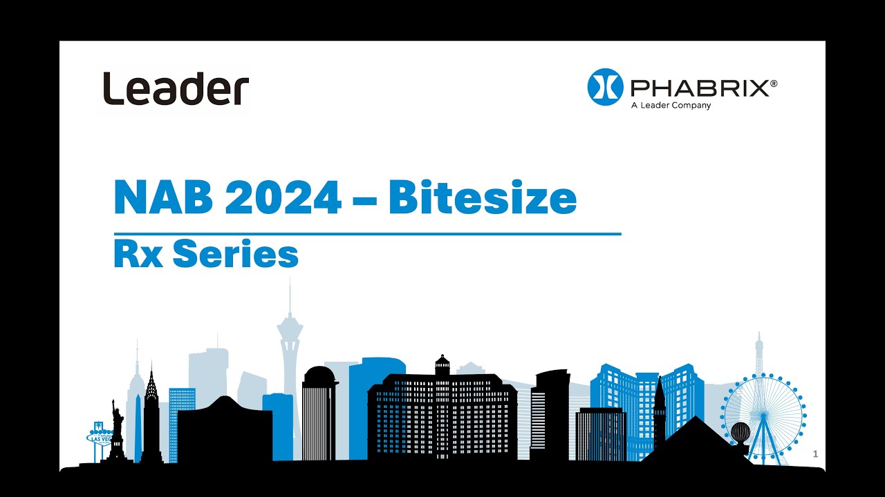 Leader PHABRIX Rx Series - YouTube