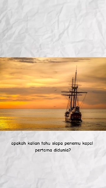 penemu kapal pertama didunia. #history #pencipta #kapal - YouTube