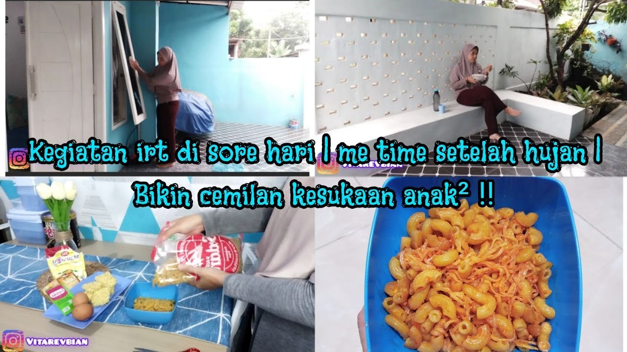kegiatan sore setelah hujan | bersih² teras | me time setitik | bikin ...