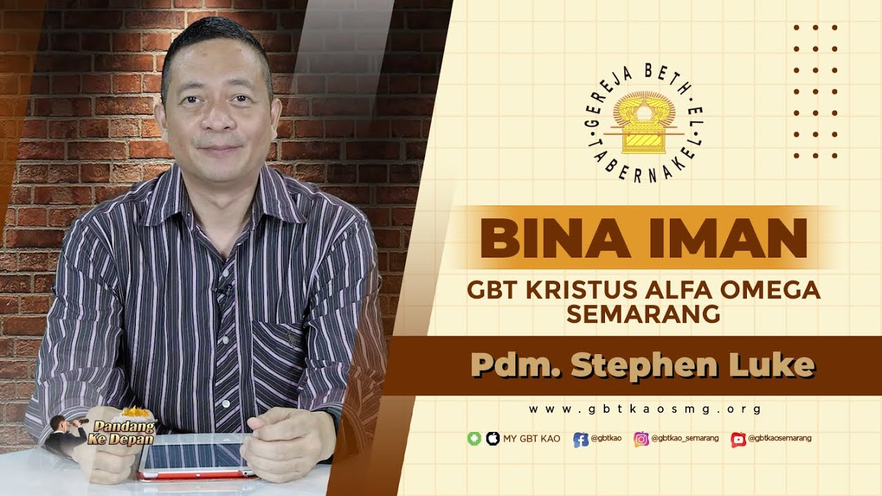 Bina Iman : Penolong Yang Lain - Pdm. Stephen Luke - YouTube