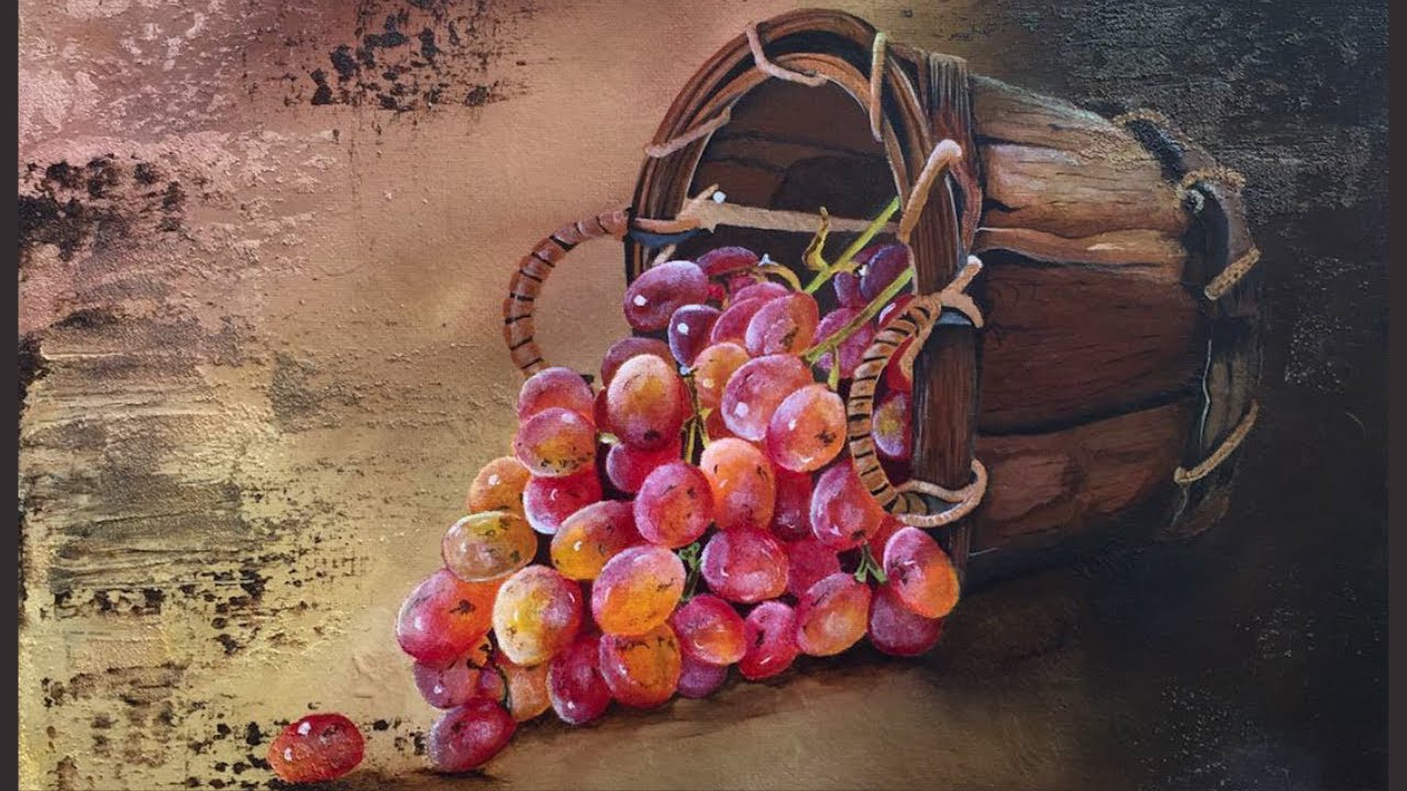 GET READY to Create STUNNING Acrylic Paintings with GRAPES in 2020 ...