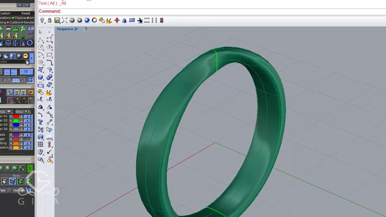 TWIST RING - T-Splines - YouTube