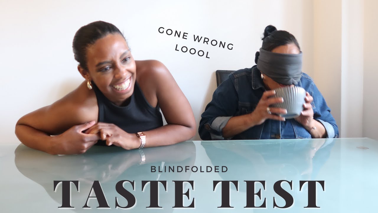 BLINDFOLDED TASTE TEST CHALLENGE with my Mum! *gone wrong* - YouTube