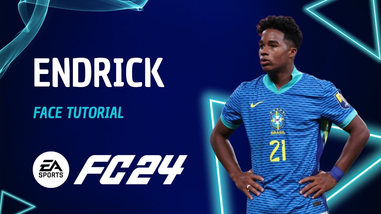 EA FC24 Player Creation Guide: ENDRICK (Updated) Lookalike Face ...