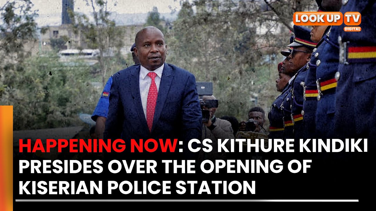 LIVE || CS Kithure Kindiki Presides Over the Opening Of Kiserian Police ...