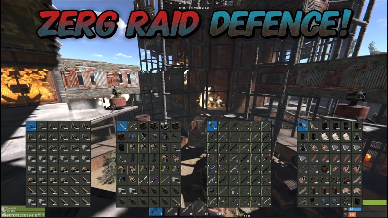 My Biggest Raid Defence Rust Console Youtube
