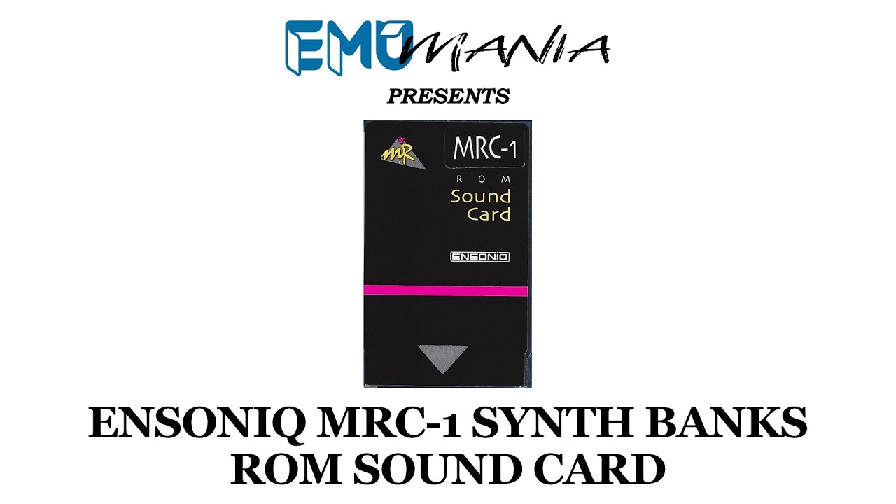 ENSONIQ MRC-1 SYNTH BANKS ROM CARD PRESET DEMO - YouTube