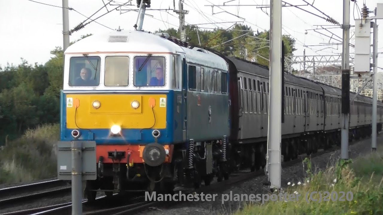 (HD) Class 86259 Les Ross On The Cumbrian Coast Express On 1Z87 At Hest ...