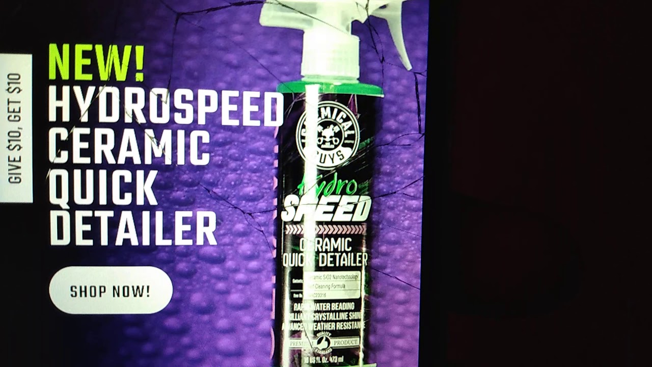 New chemical guys hydrospeed ceramic quick detailer just release - YouTube