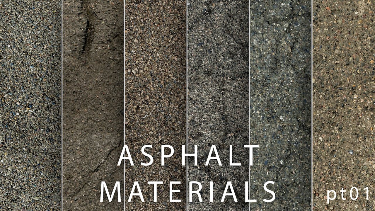UE Asphalt materials pt. 01. Demo Parameter settings - YouTube
