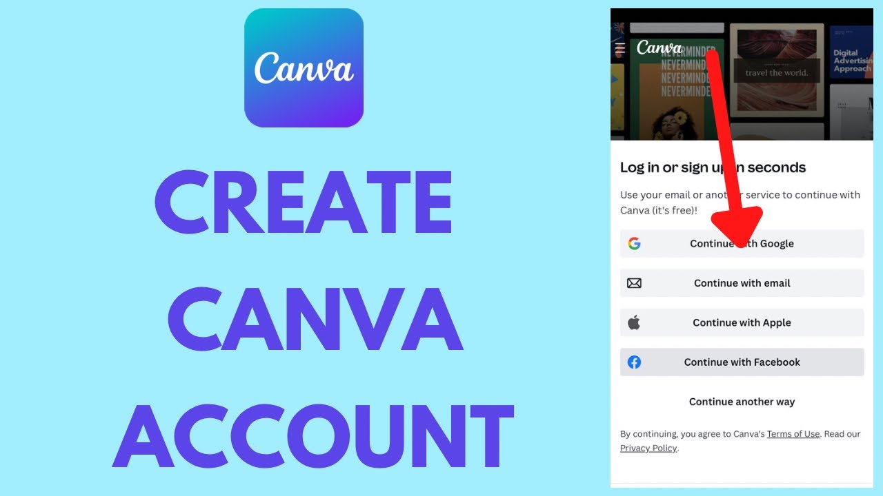 How to Create A Canva Account (Canva Sign Up 2023) - YouTube