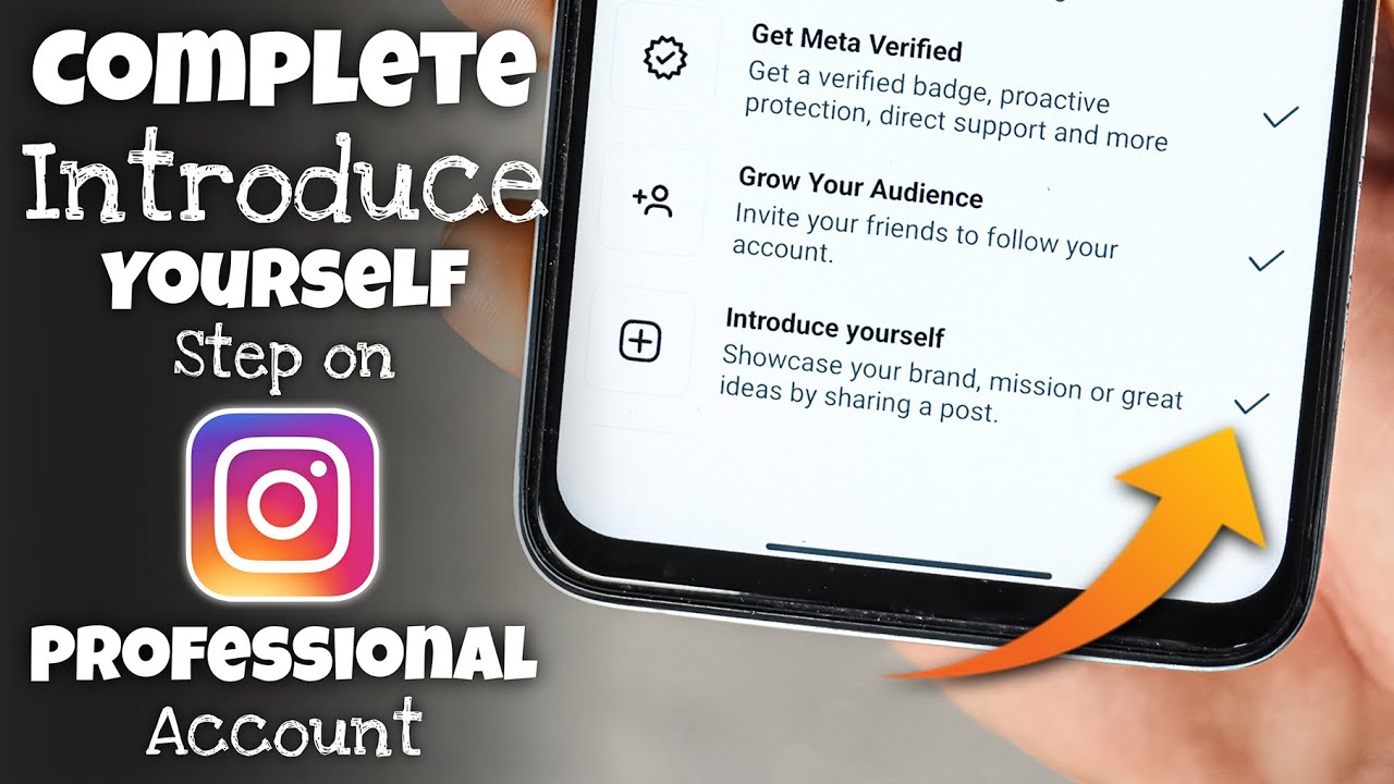 How to Complete Introduce Yourself Step on Instagram Professional ...