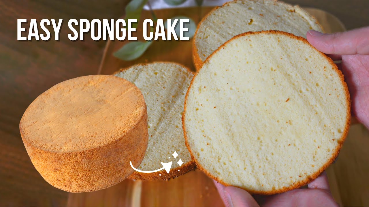 BEST-EVER Soft & Moist Sponge Cake Recipe - YouTube