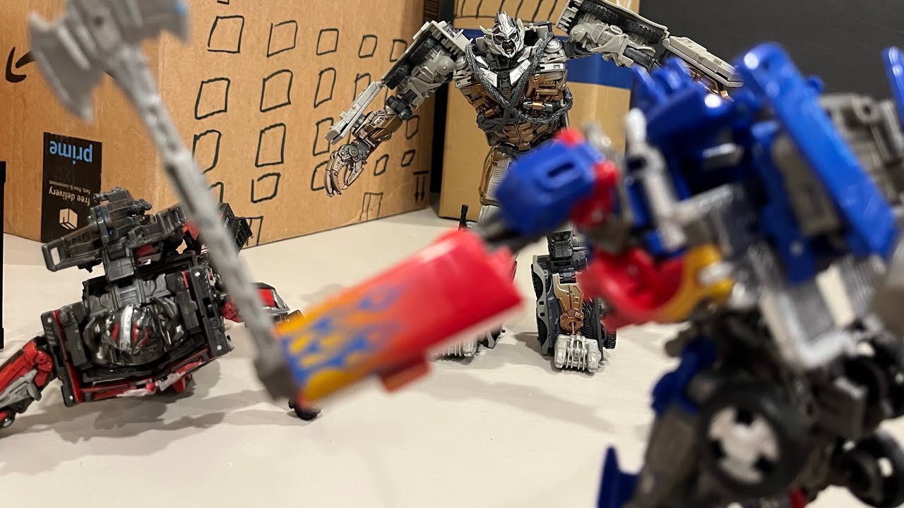Transformers Dark of The Moon Final Battle Stop Motion - YouTube