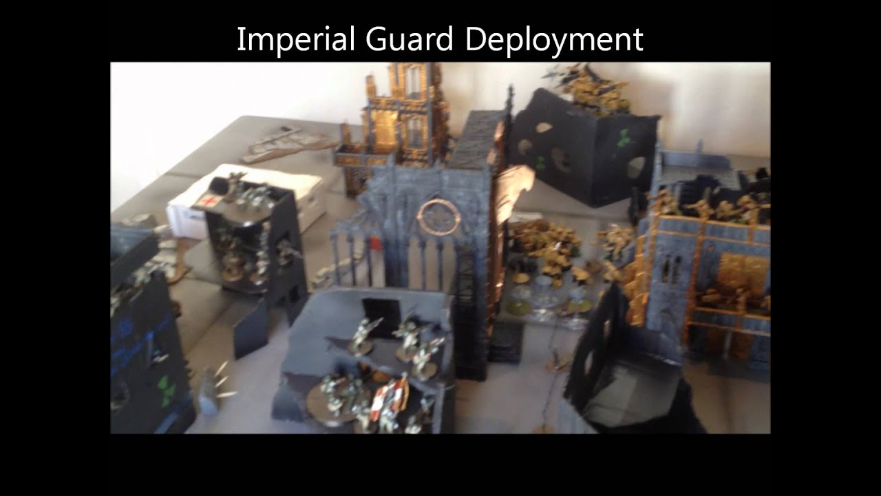 Warhammer 40k Tau vs Imperial Guard 6th edition - YouTube