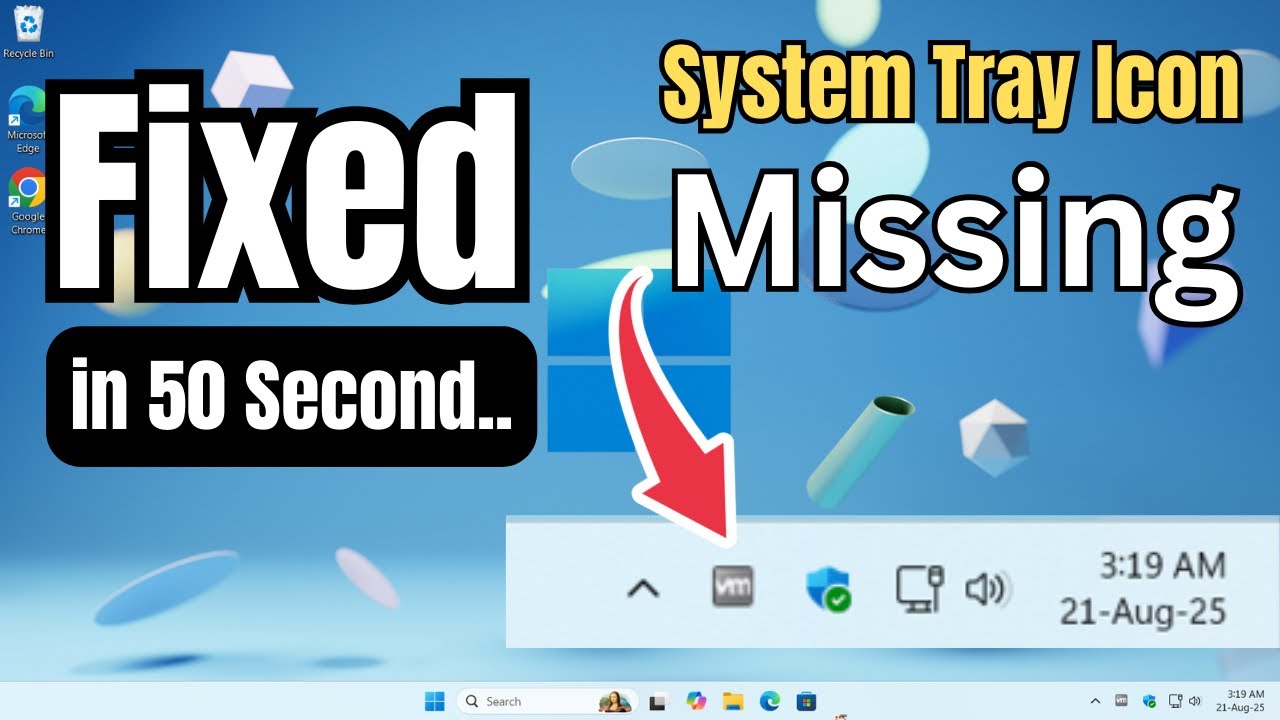 How to Fix System Tray Icons Missing Windows 11 ( Step by Step ) - YouTube