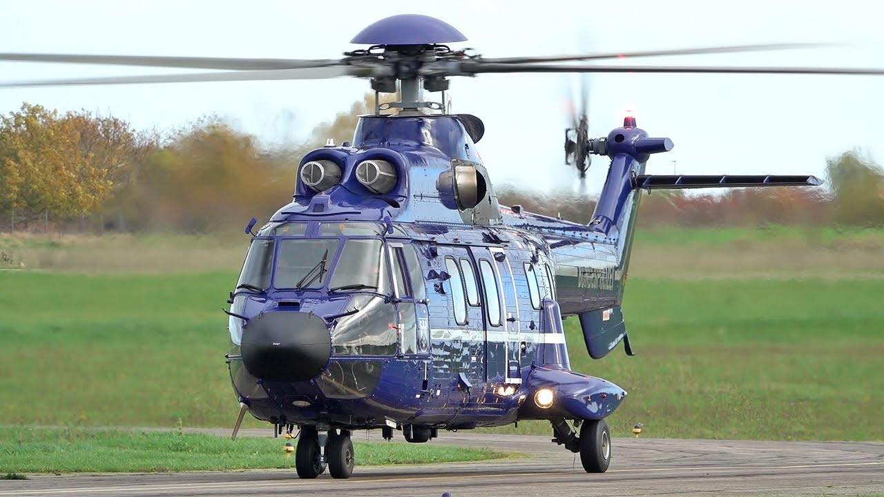 Great visitor Eurocopter AS332 L1 Super Puma BundesPolizei landing at ...