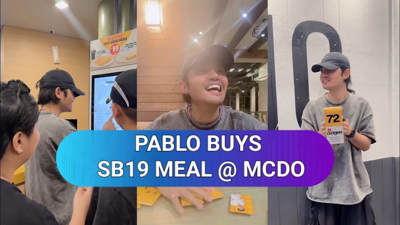 SB19 PABLO GOES TO MCDONALD'S TO BUY SB19 MEAL - YouTube