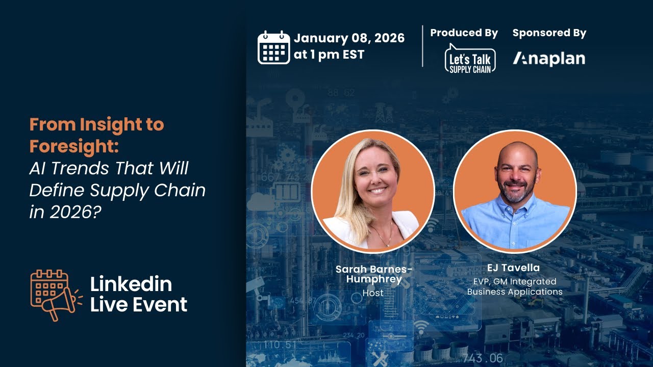 From Insight to Foresight: AI Trends That Will Define Supply Chain in ...