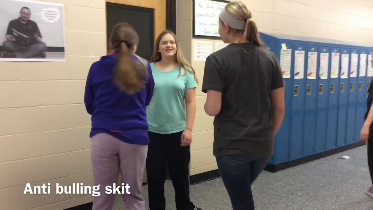 Anti-Bullying Skit Gracie, Taylor, Carissa, and Emma - YouTube