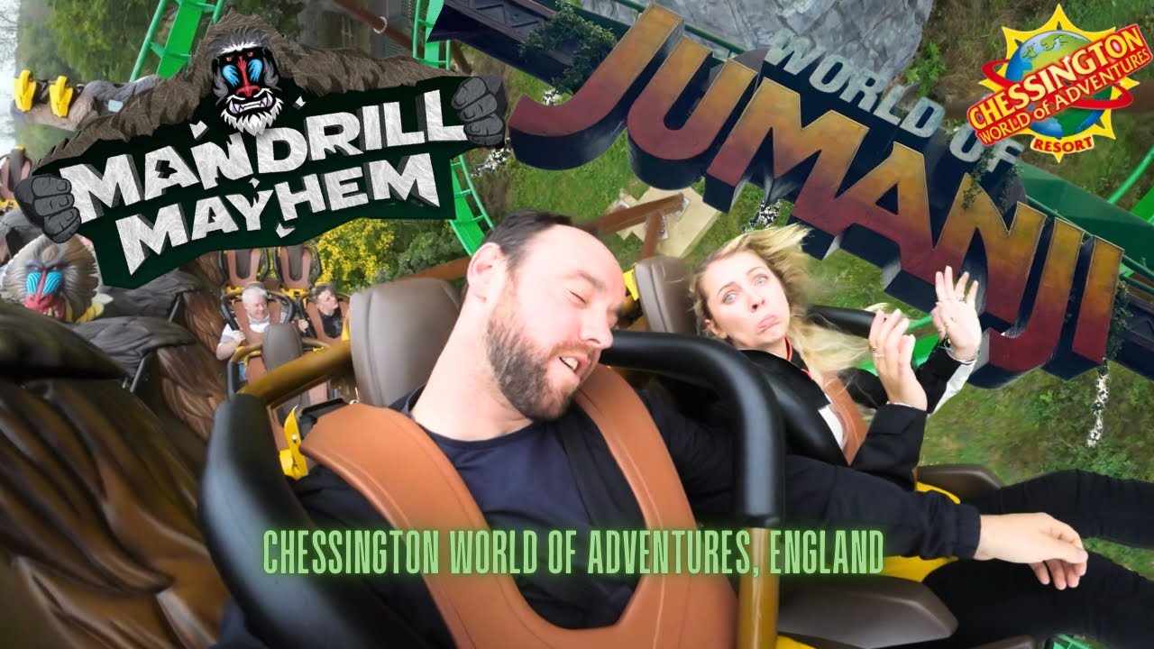 Mandrill Mayhem Front row POV, 4K, Chessington, UK - YouTube