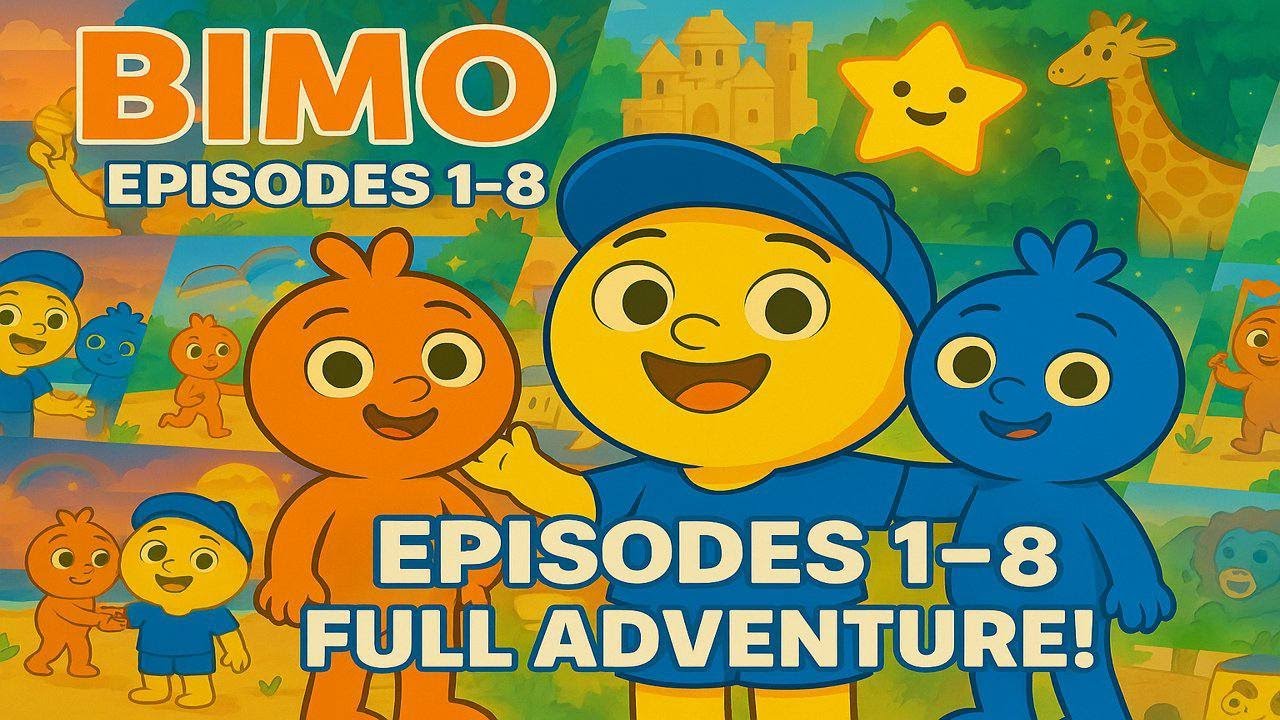 BIMO | Animated Story Marathon (Ep. 1–8) 💛 Laughs, Emotions & Big ...