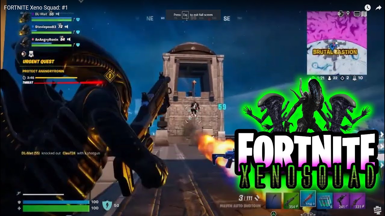 FORTNITE - Xeno Squad: #1 - We claim Brutal Bastion for the Hive! - YouTube