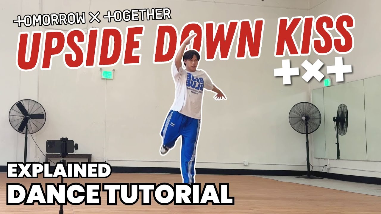 TXT - 'Upside Down Kiss' Dance Tutorial Mirrored | EXPLAINED (CHORUS) #kpoptutorial - YouTube