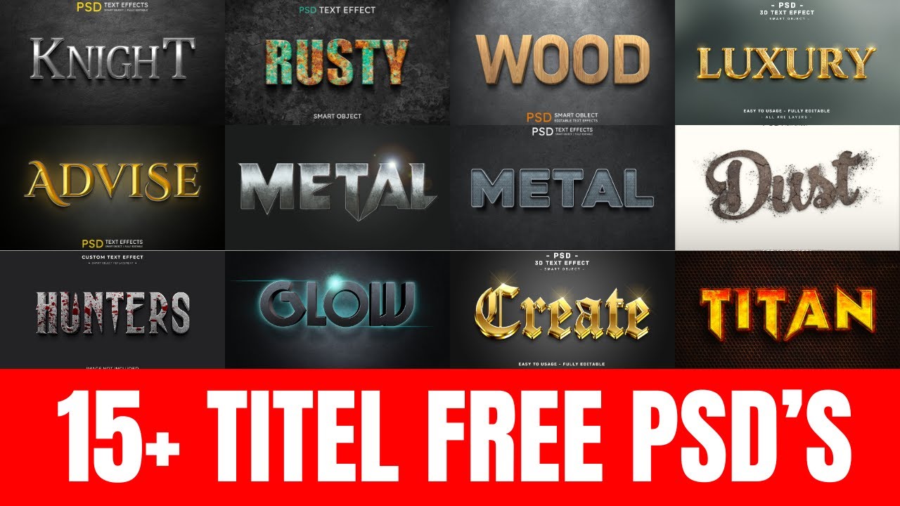 How to Photoshop text effect 3d | Text effect photoshop psd free ...