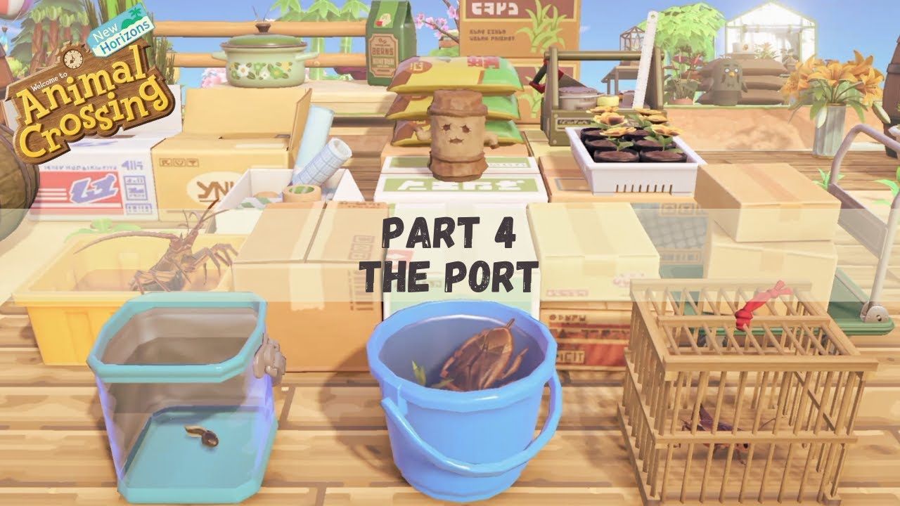 The Port | Part 4 | South River Mouth | Speed Build | ACNH - YouTube