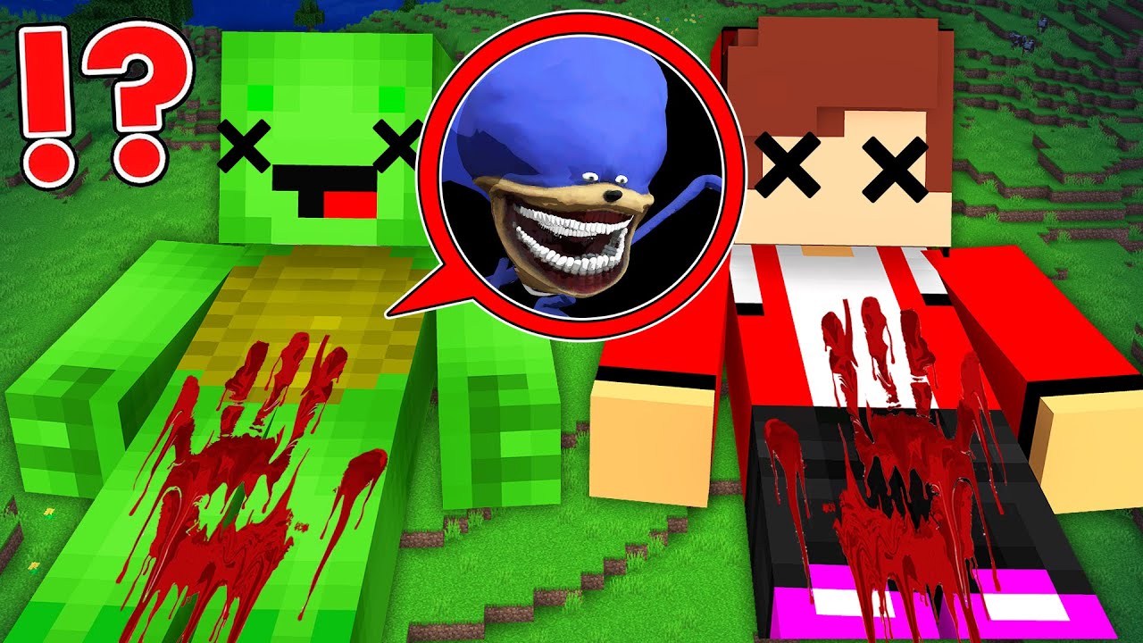 JJ and Mikey Found Biggest SHIN SONIC TAPE Footprints in Minecraft ...