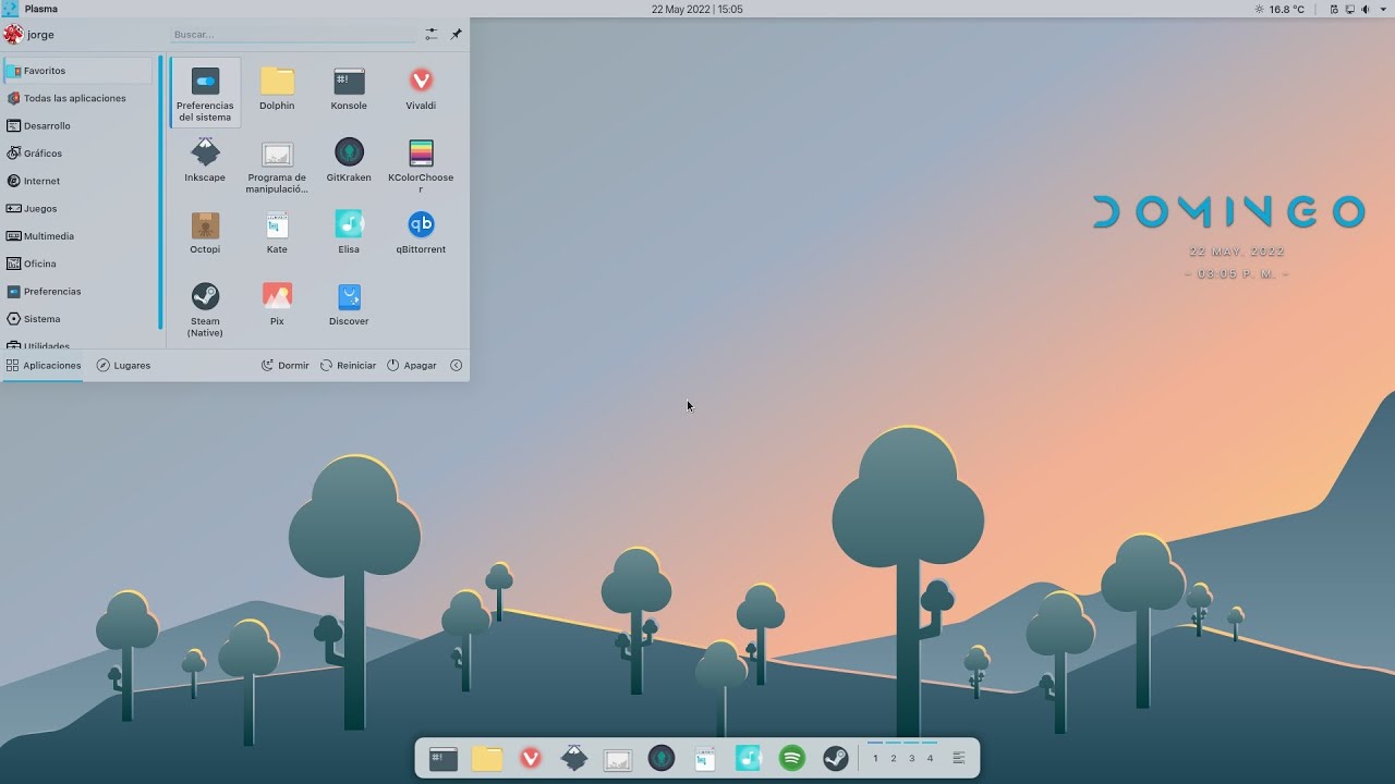 Tema plasma kde Edna Light v1.4 - Presentación - YouTube