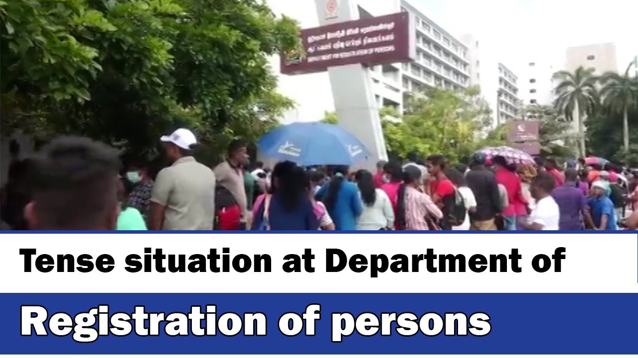 Tense situation at Department of Registration of persons - YouTube