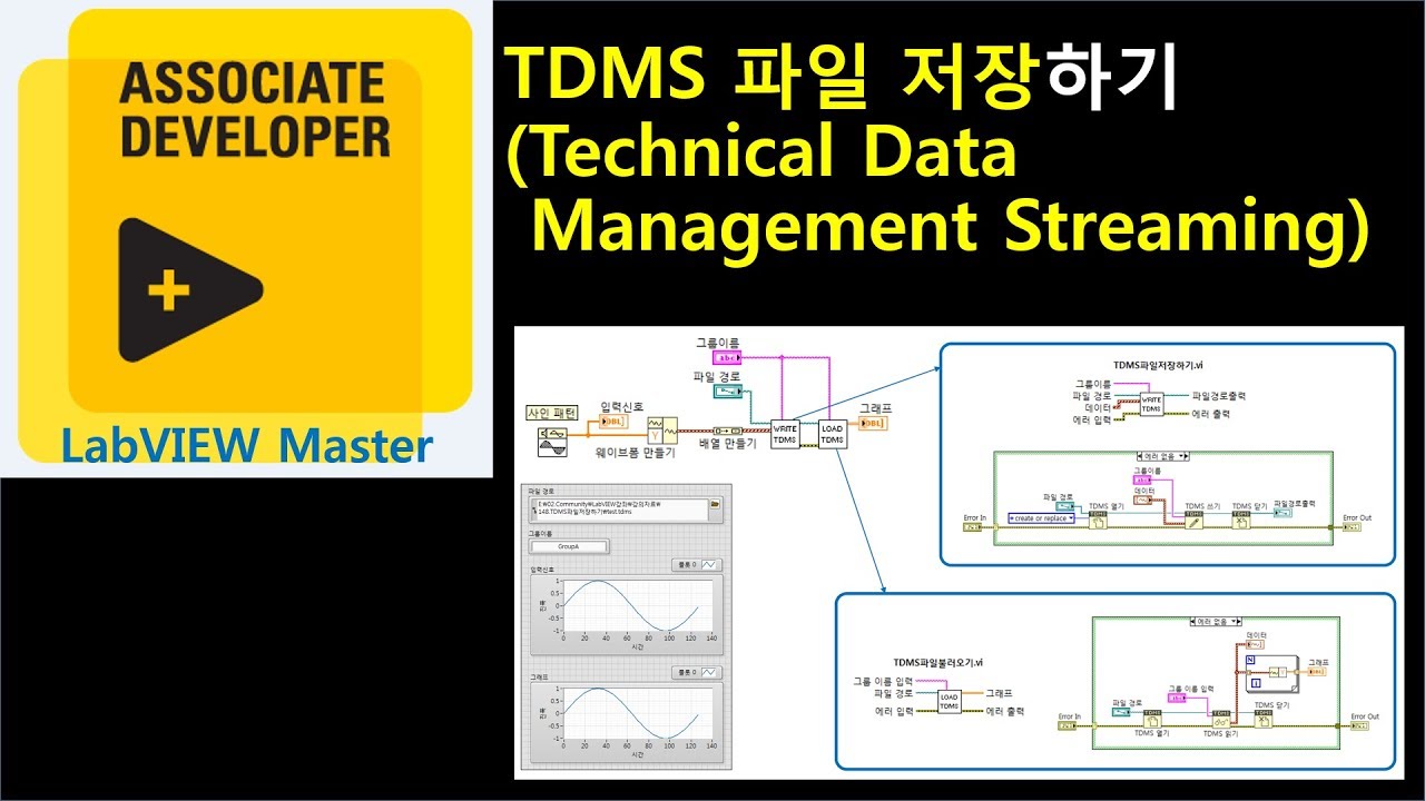 TDMS(Technical Data Management Streaming) 파일 저장하기 동영상 강좌 - YouTube