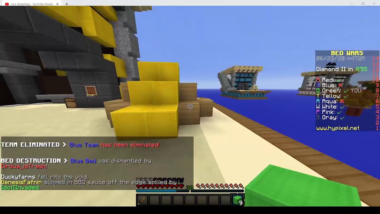 Streaming till Star 32 In Hypixel bw - YouTube