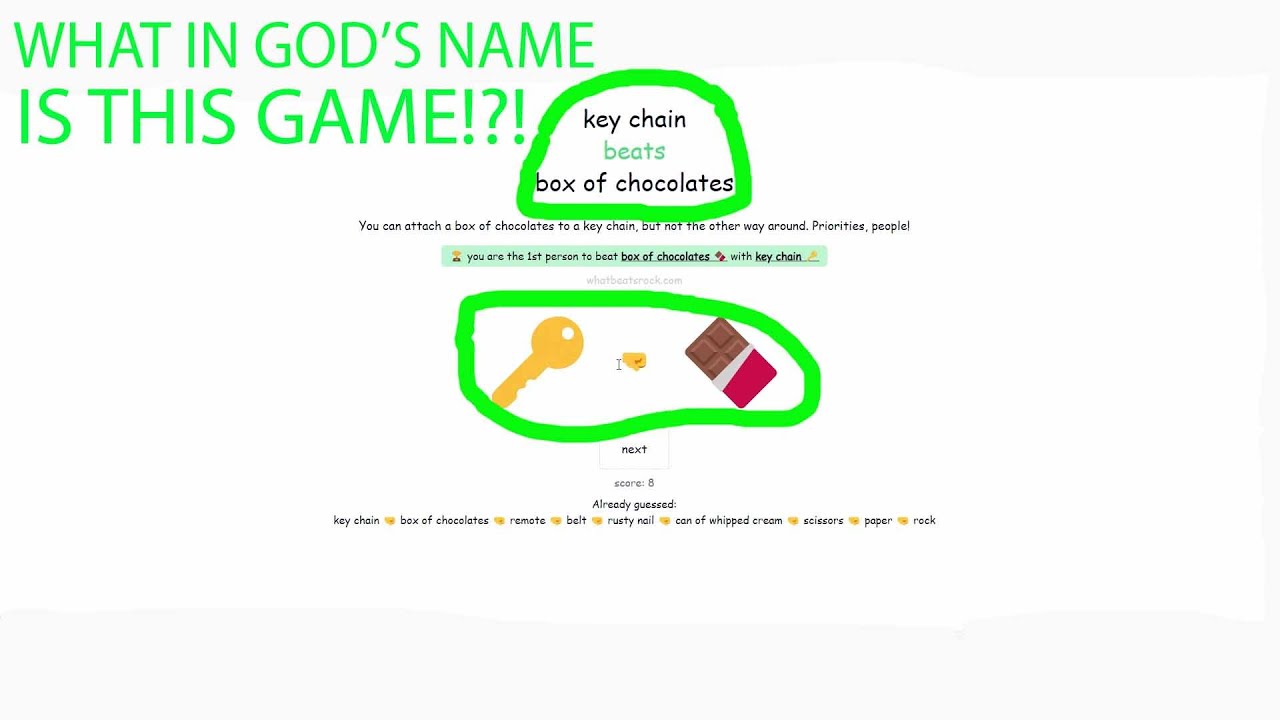 Infinite Rock, Paper, Scissors, But A Website Choses What I Use - YouTube