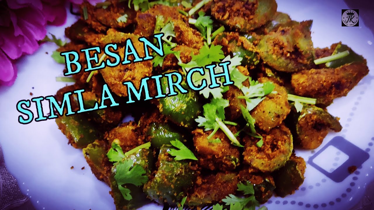 BESAN SIMLA MIRCH IN 2 MIN,SIMPLE, EASY & TASTY|| JK SPECIAL CREATIONS ...