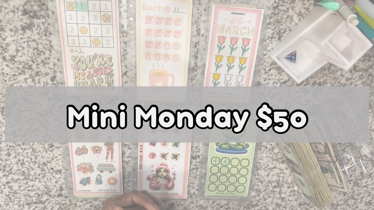 Monday Mini Saving Challenges | $50 | Finished 2 Challenges🥳 ...