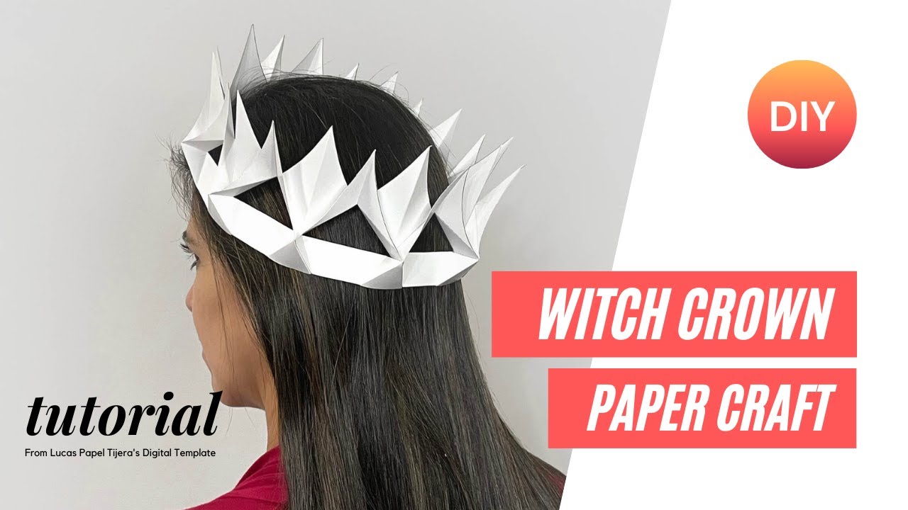 HOW TO MAKE THIS PAPER CROWN - DIY tutorial for a WITCH CROWN - YouTube