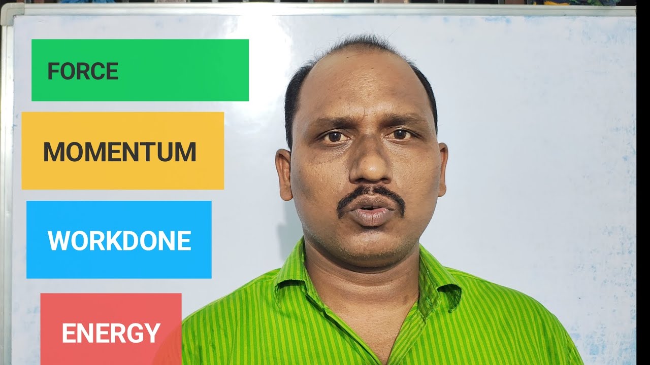 FORCE MOMENTUM WORKDONE ENERGY CONVERSIONS UNITS DIMENSIONS PROBLEMS ...