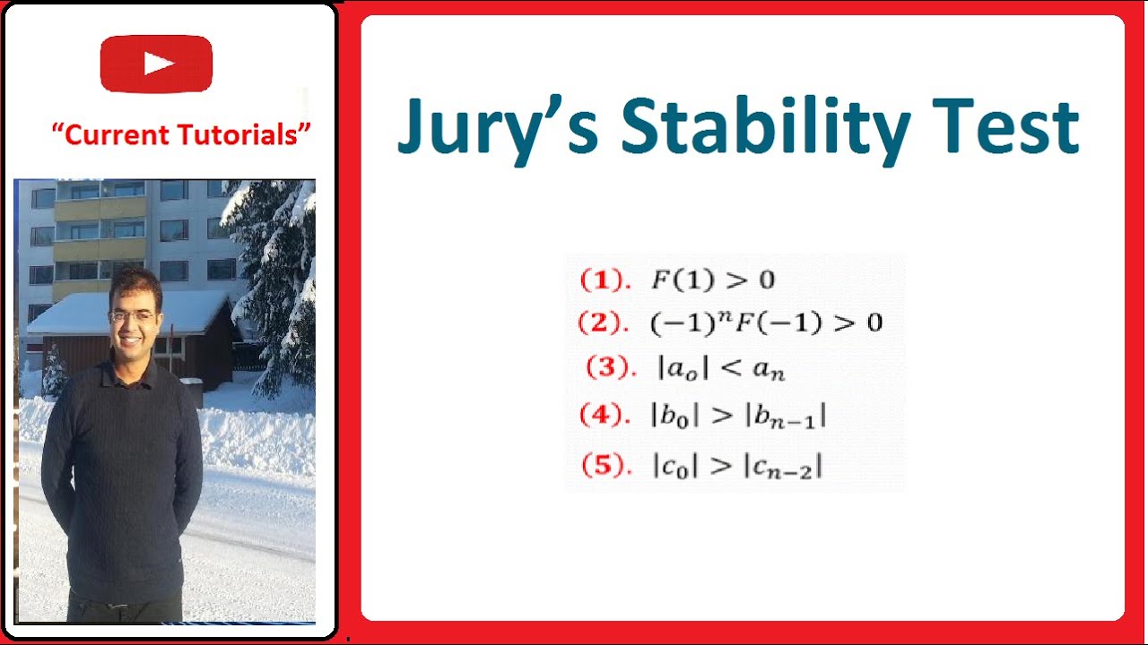 jury stability criteria | how to check stability of Z Transform using ...