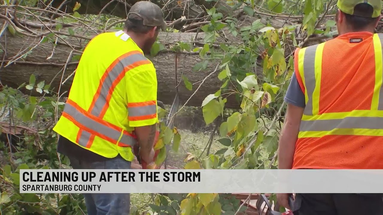 Cleaning up after Helene: Spartanburg County - YouTube
